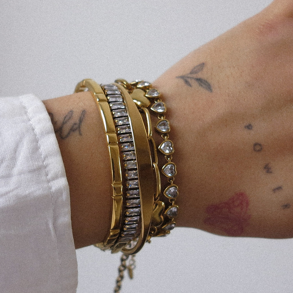 "Sabina" Heart Chain Bracelet