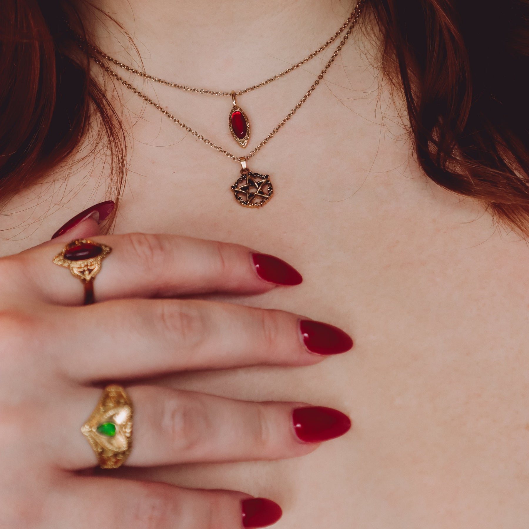 "Joyce" Plum Oval Ring